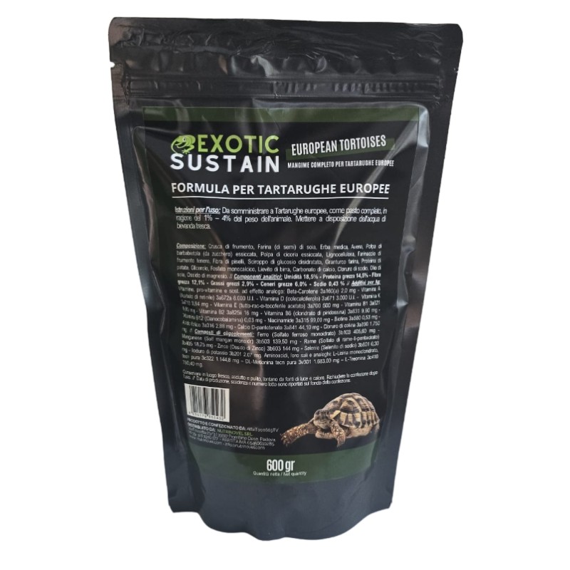 Pellet food for European tortoises