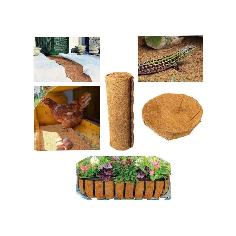 Natural coconut fiber pads